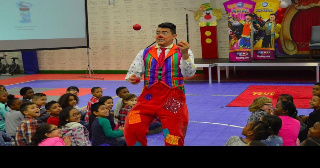 Circus pep rally celebrates Peachtree Elementary reading competition ...