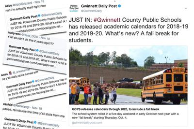 Students take to social media after GCPS announces new 'fall break ...