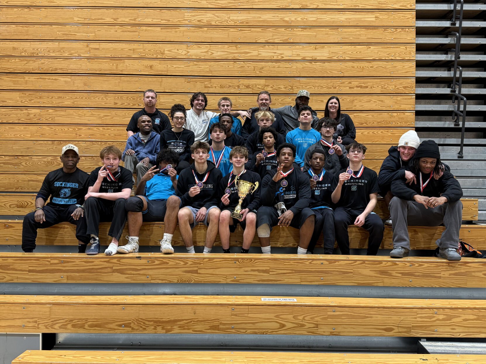 Seckinger wrestling team adds to historic season with 7-AAAAA ...