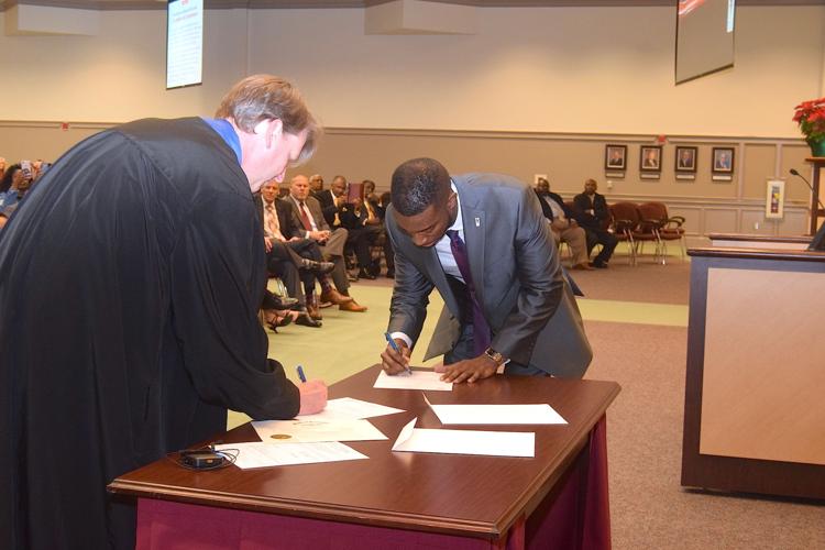 Everton Blair, Steve Knudsen sworn into BOE on history-making night ...