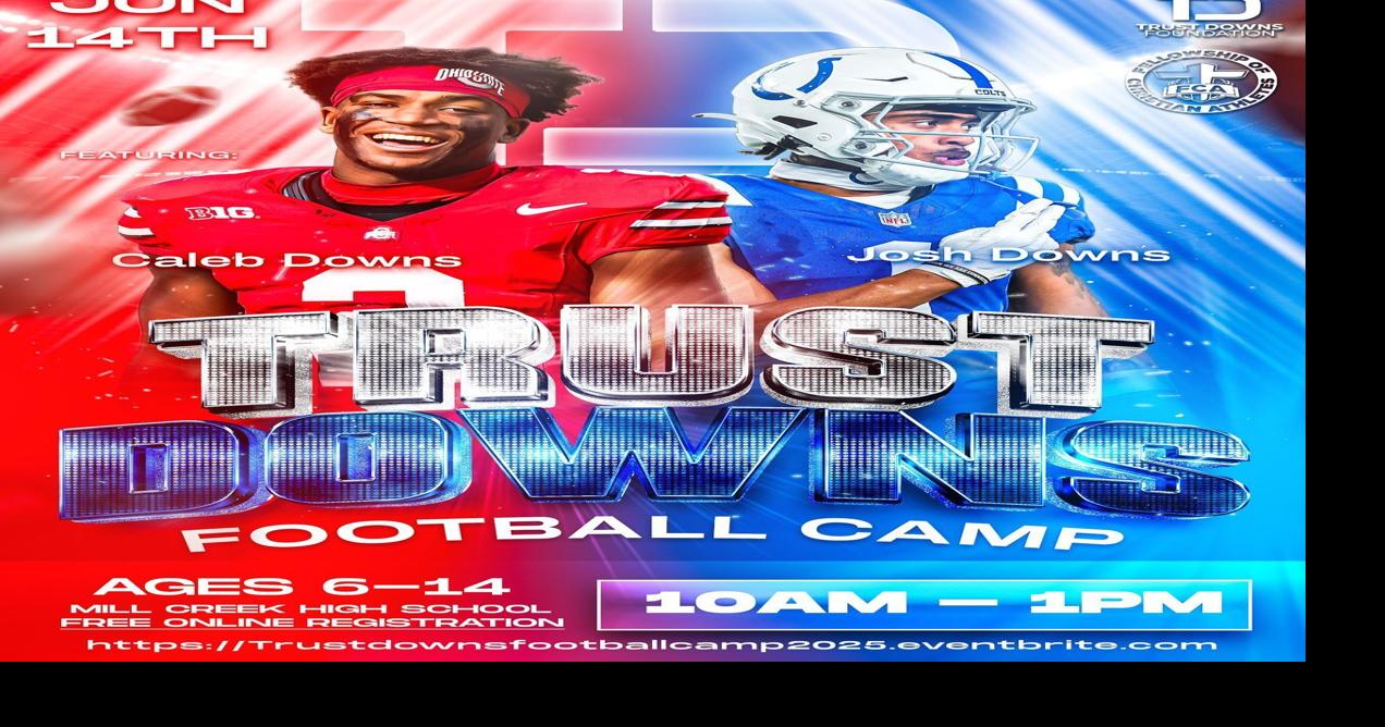 Brothers Josh, Caleb Downs to Host Free Youth Football Camp at Mill ...