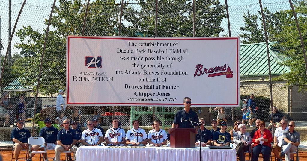 Braves unveil refurbished Dacula baseball field | News ...