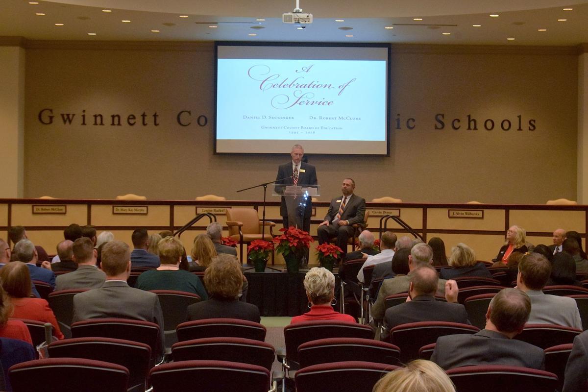 GCPS fetes retiring board members Robert McClure, Dan Seckinger; will ...