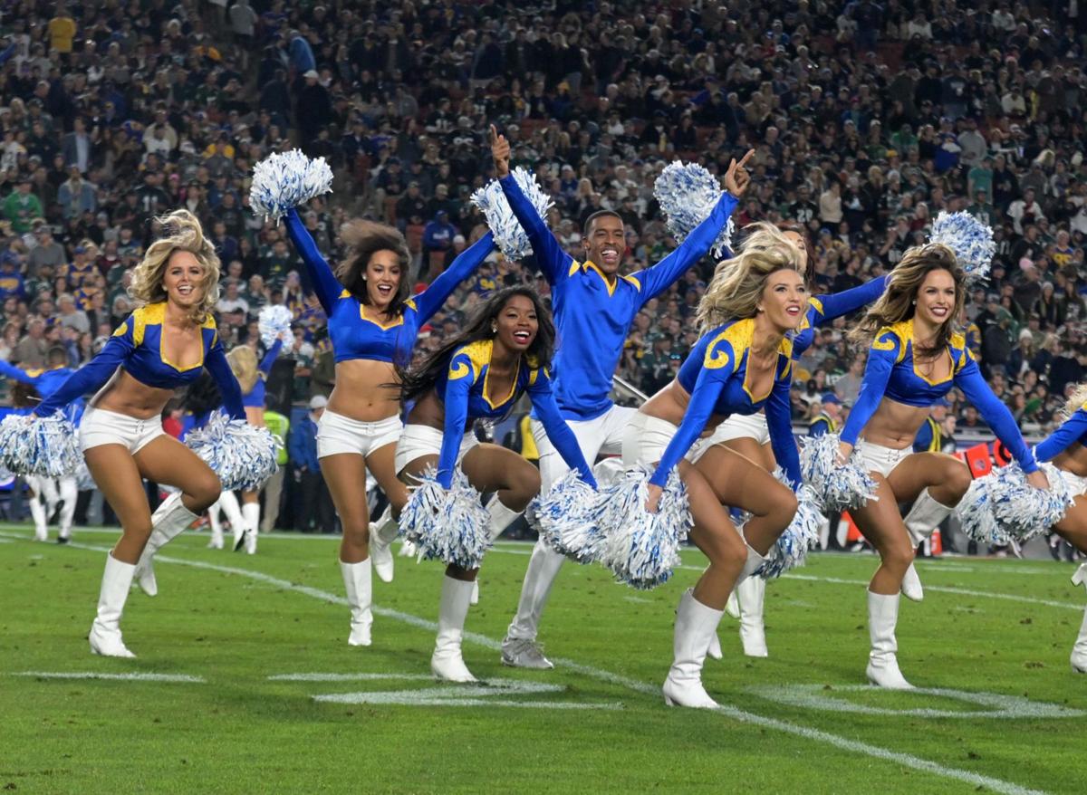 Photos Rams Make History With First Male Cheerleaders In Super Bowl