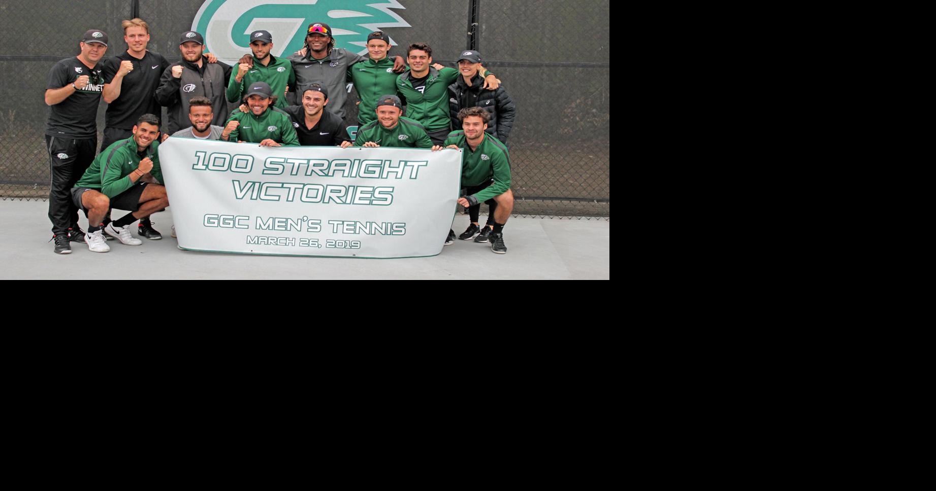 GGC men’s tennis runs winning streak to 100 straight matches | Georgia ...