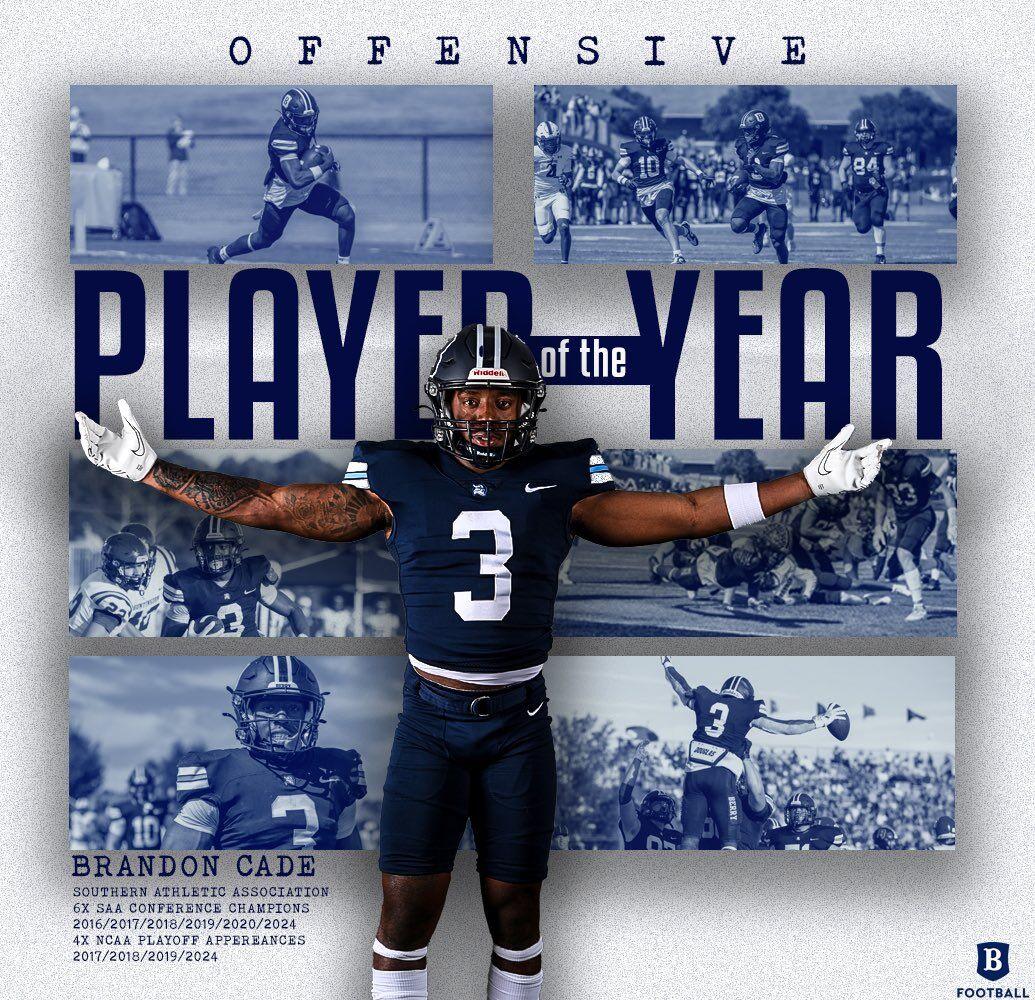 Peachtree Ridge Grad Brandon Cade Named SAA Offensive Player of the ...