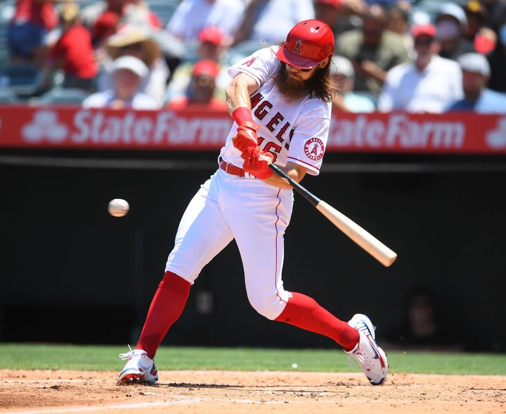 PHOTOS: Buford grad Brandon Marsh makes MLB debut for Angels ...