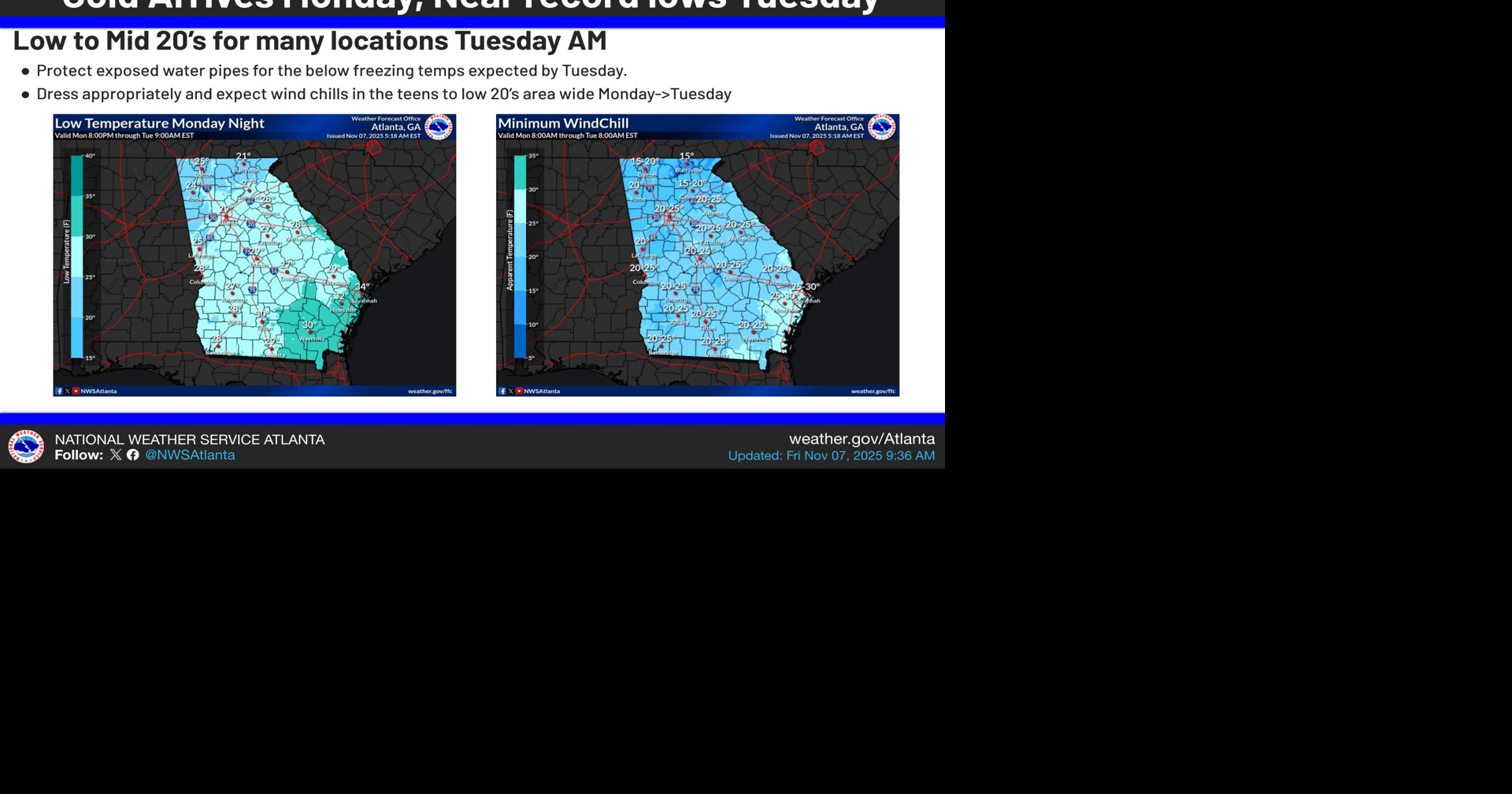 Next week will begin with sub-freezing temperatures in Gwinnett | News ...