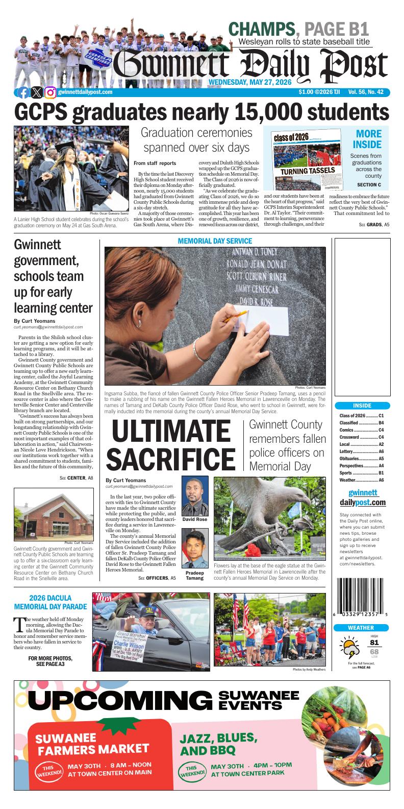 Page A1 | e-Edition | gwinnettdailypost.com