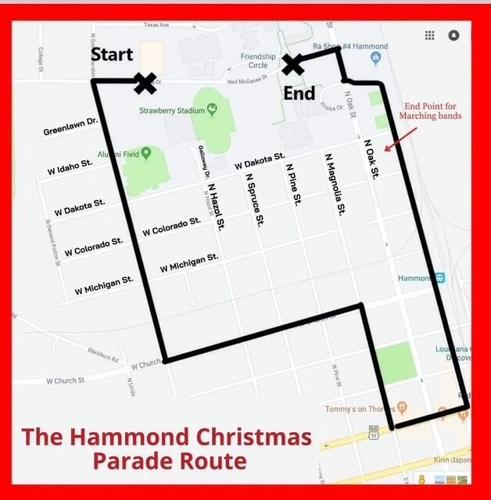 HAMMOND CHRISTMAS PARADE ROUTE | News | hammondstar.com