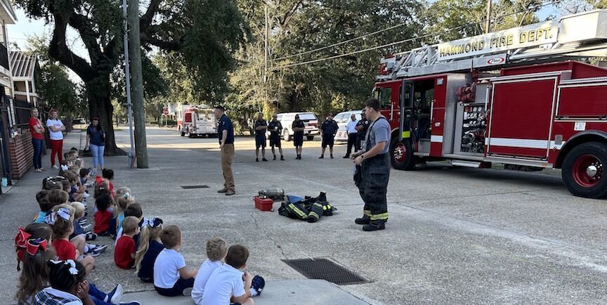 Firefighters visit Holy Ghost | News | hammondstar.com
