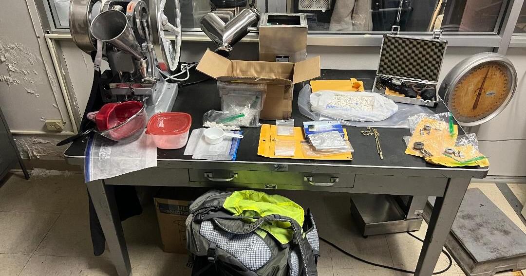 Fentanyl dealer arrested, 7,000 pills, press seized | Local/State ...