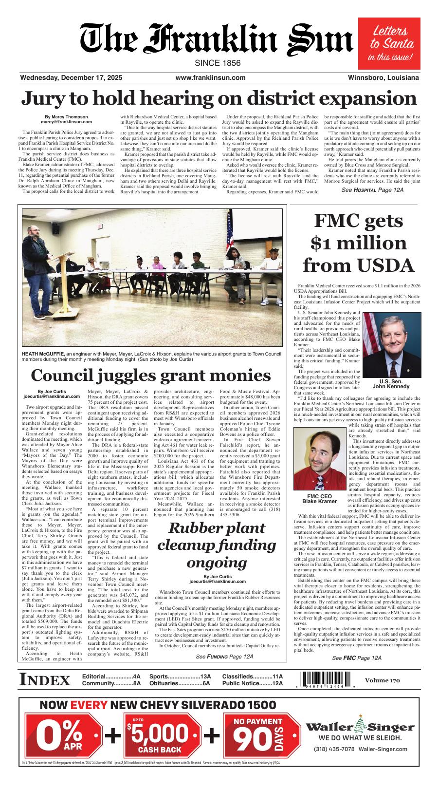 Page 1A | The Franklin Sun | hannapub.com