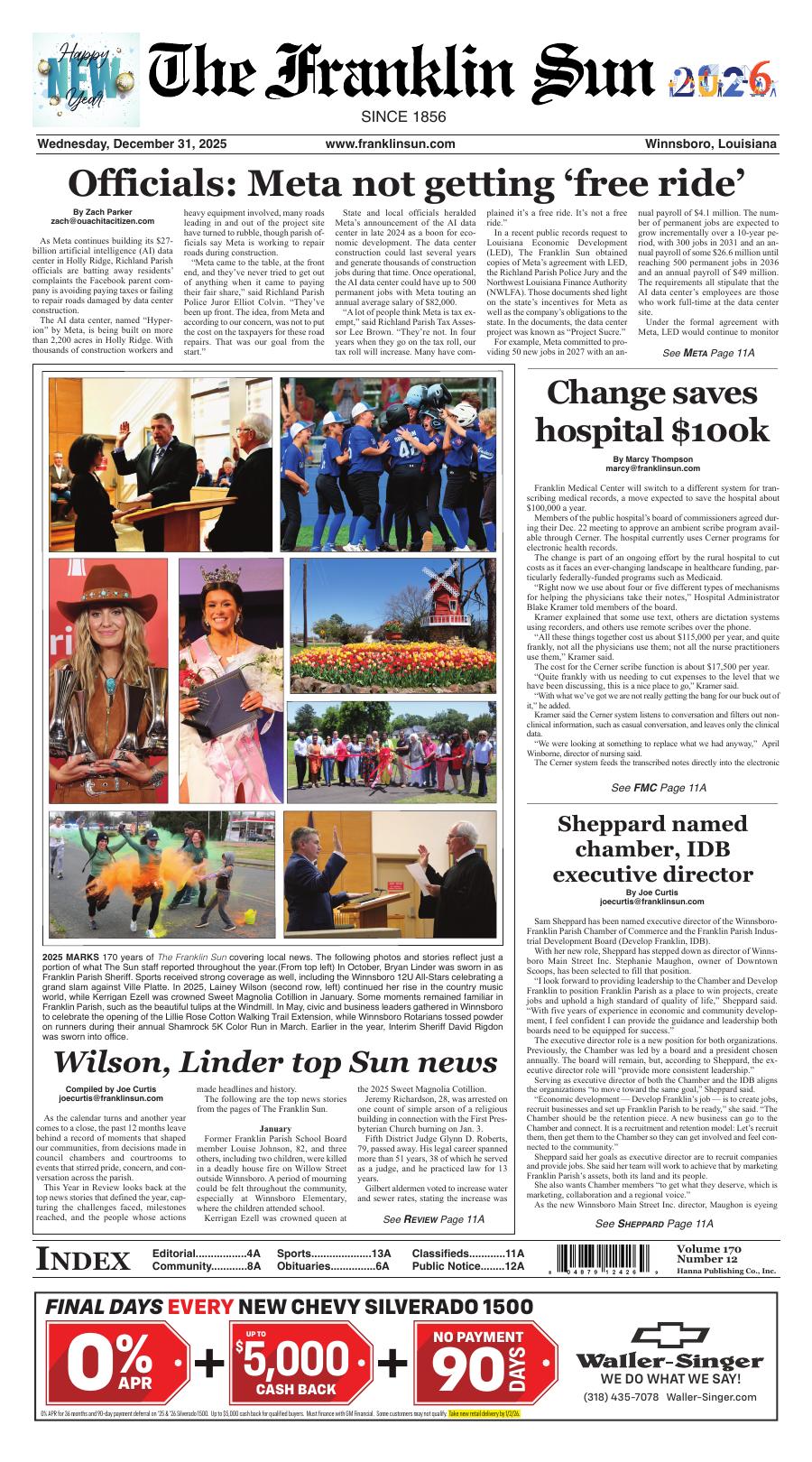 Page 1A | The Franklin Sun | hannapub.com