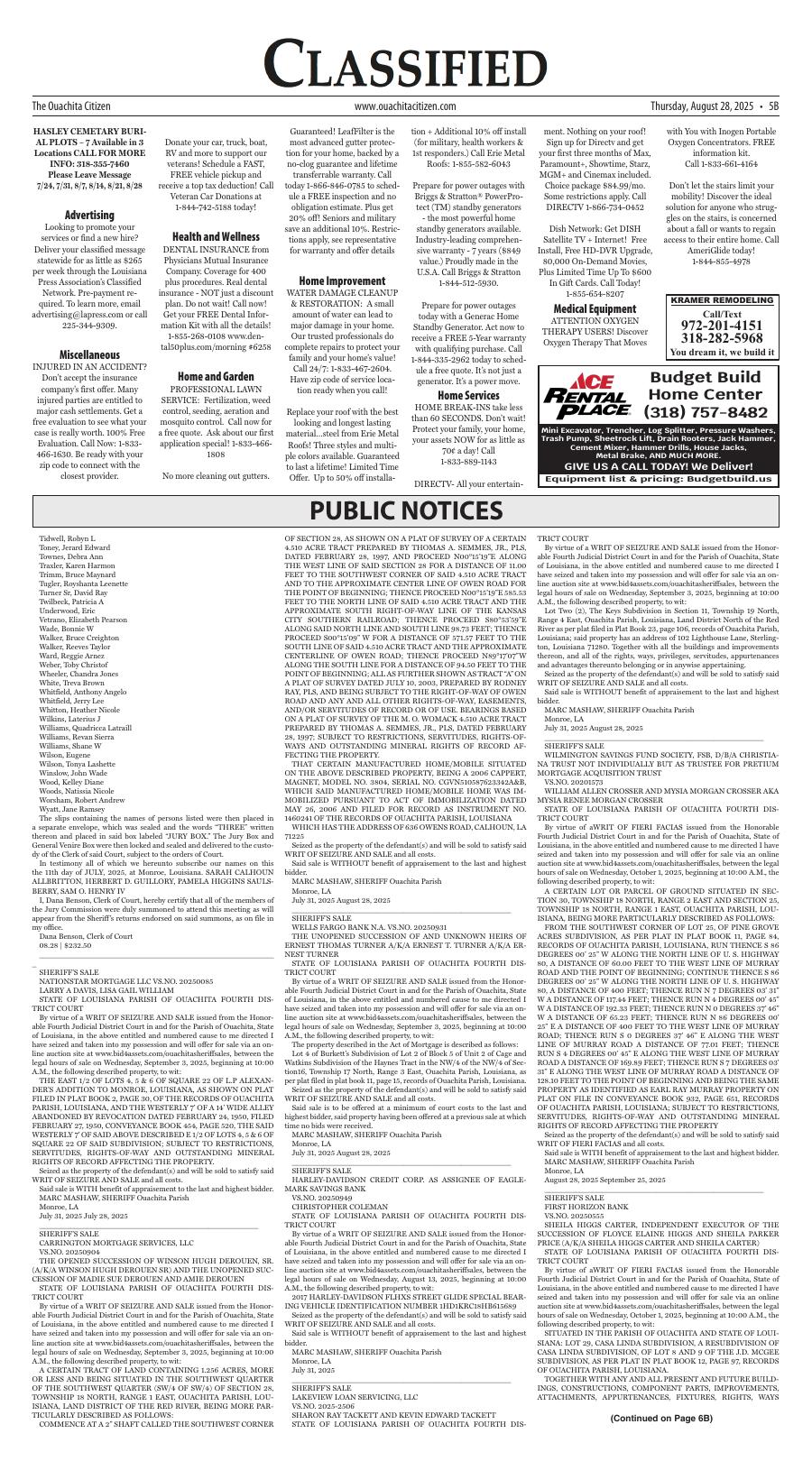 Page 5B | The Ouachita Citizen | hannapub.com