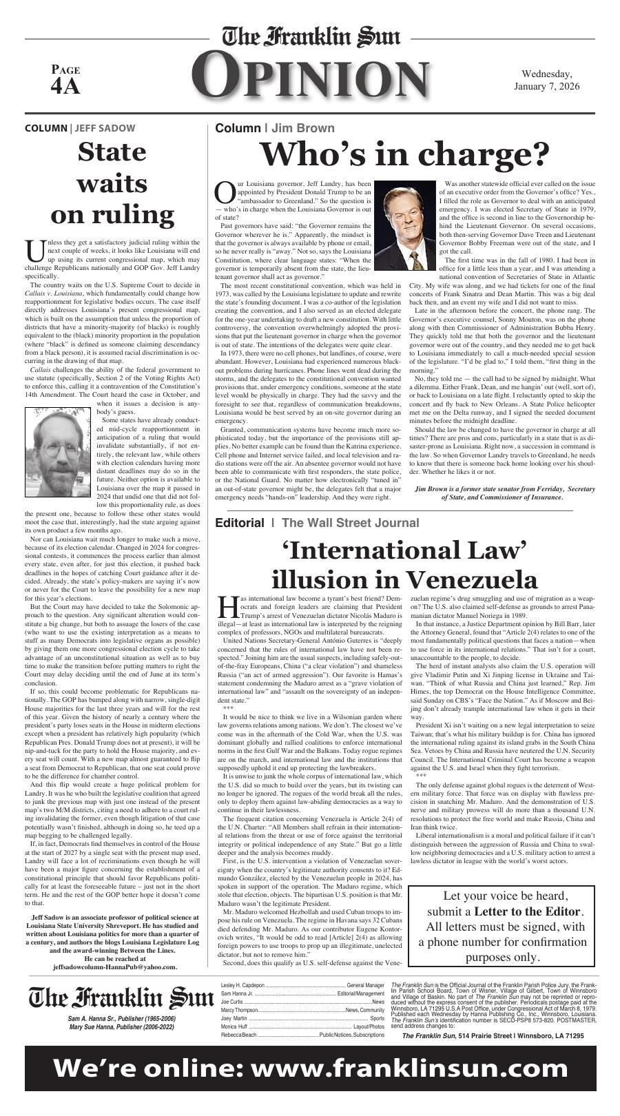 Page 4A | The Franklin Sun | hannapub.com