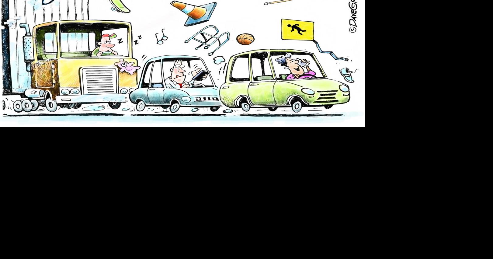 Granlund cartoon: Distracted driving | Article | hannibal.net