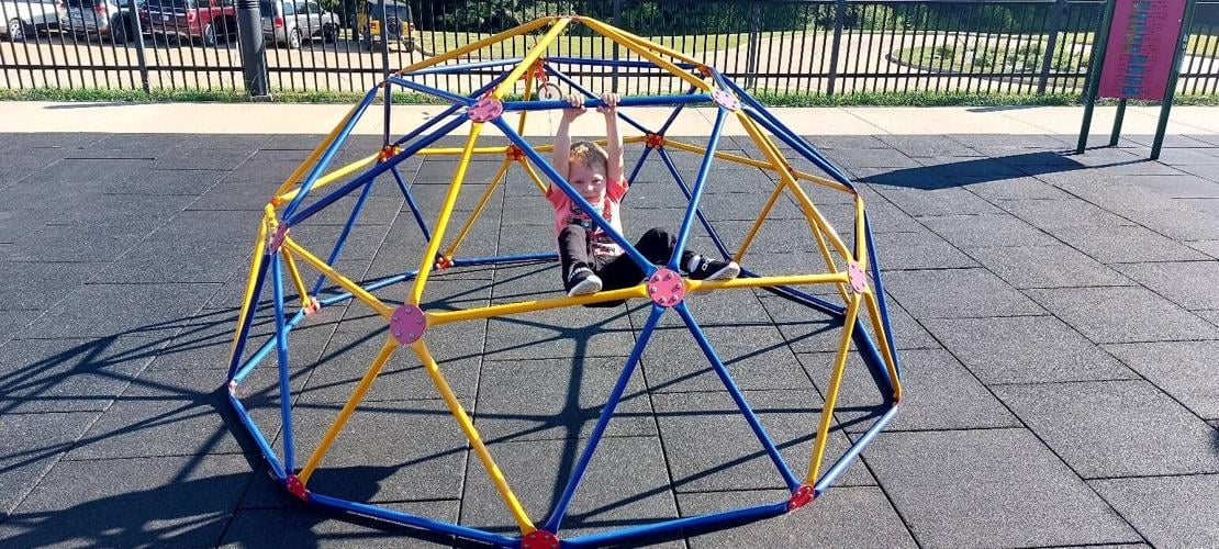 Early Childhood Center Playground resurfaced with recycled tires | News ...
