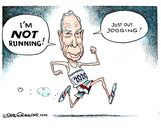 Granlund cartoon: Bloomberg jog | Article | hannibal.net