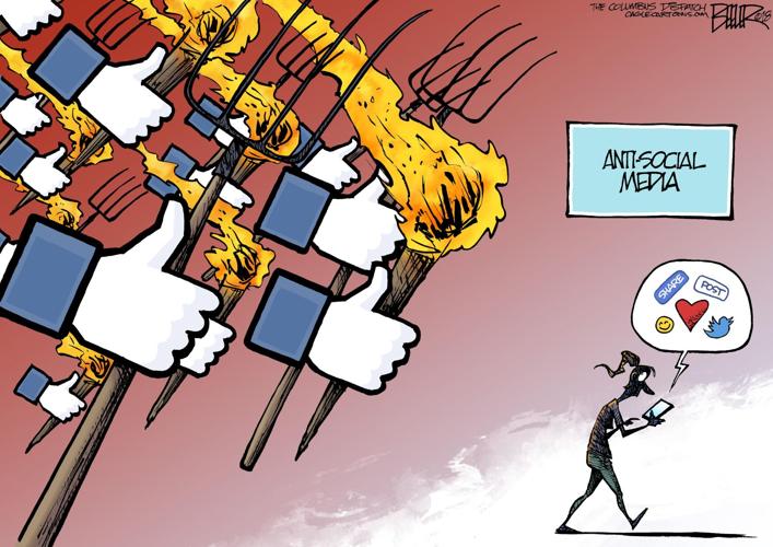 Beeler cartoon: Anti-social media | Article | hannibal.net