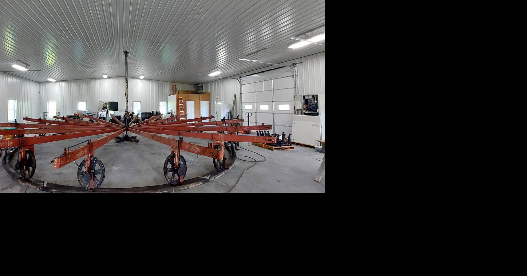 A race against time to assemble the Perry Carousel for the last time ...