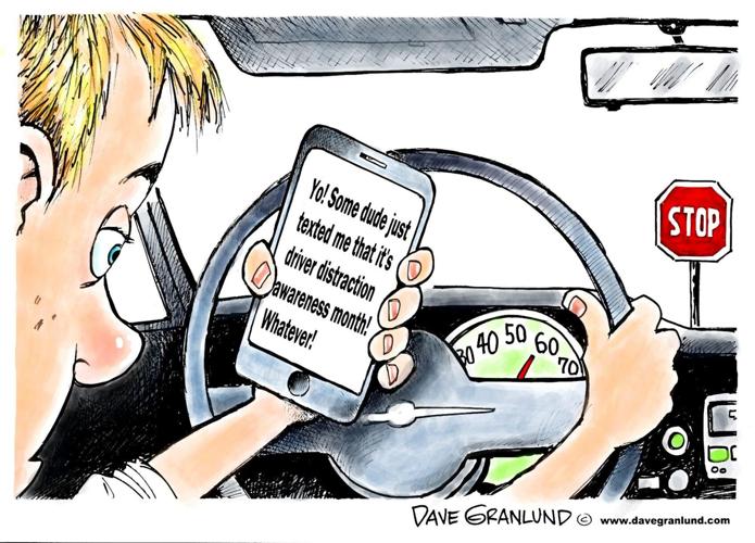 Granlund cartoon: Distracted driver awareness | Article | hannibal.net
