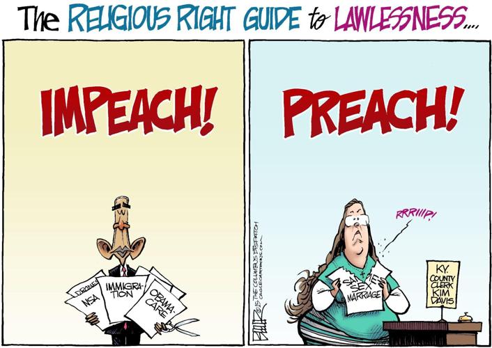 Beeler cartoon: Religious right guide to lawlessness | Article ...