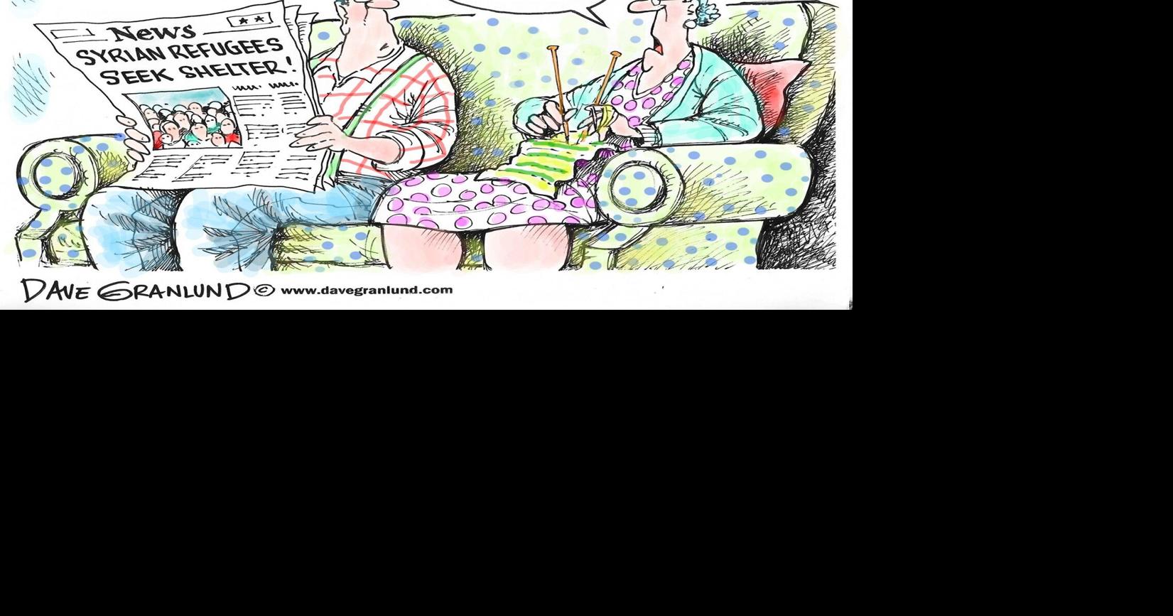 Granlund cartoon: Refugees and the homeless | Article | hannibal.net