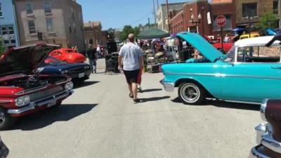 Loafers Car Show with a diverse mix of muscle, hot rods, sports cars in ...