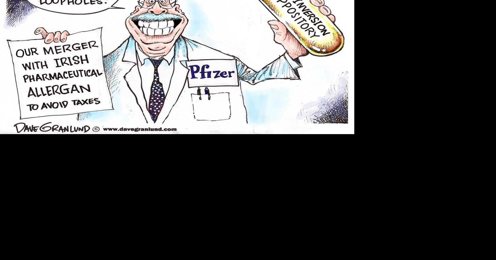 Granlund cartoon: Pfizer tax inversion | Article | hannibal.net