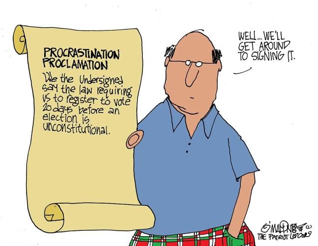 O Mahoney cartoon: Procrastination proclamation | Article | hannibal.net
