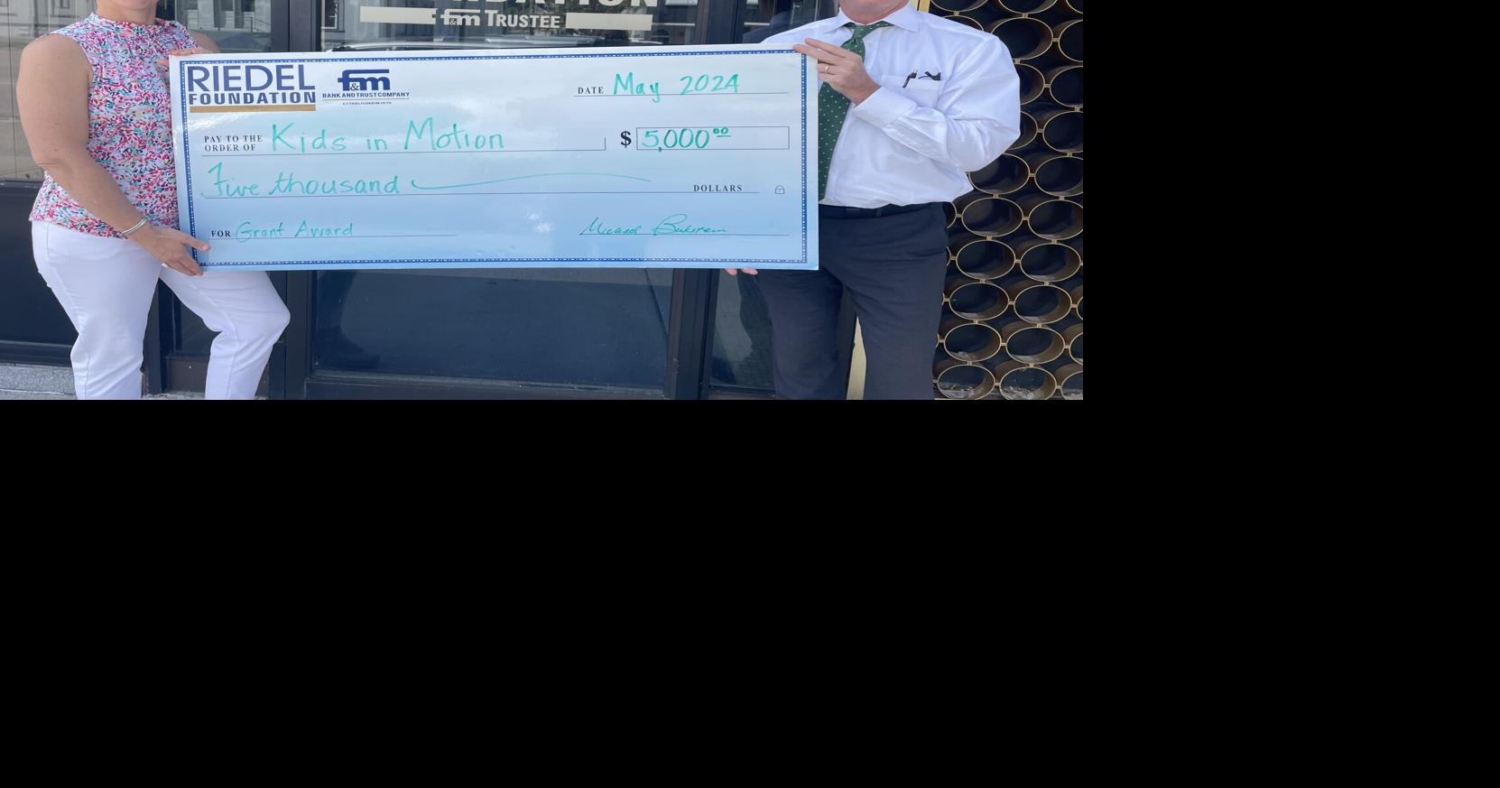 Riedel Foundation awards grant for Kids in Motion program | News ...