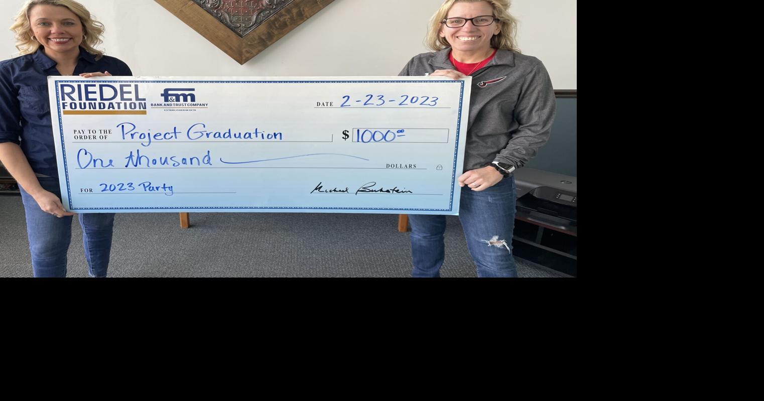 Riedel Foundation awards $1,000 grant for Hannibal’s Project Graduation ...