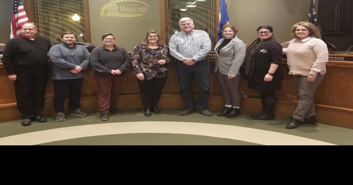 Public Works Superintendent Mark Peine honored by Hastings City Council ...