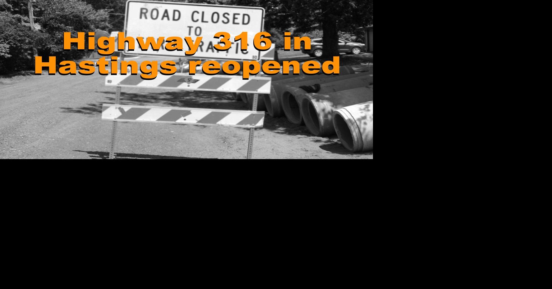 Construction on Highway 316 in Hastings complete, road is now open ...