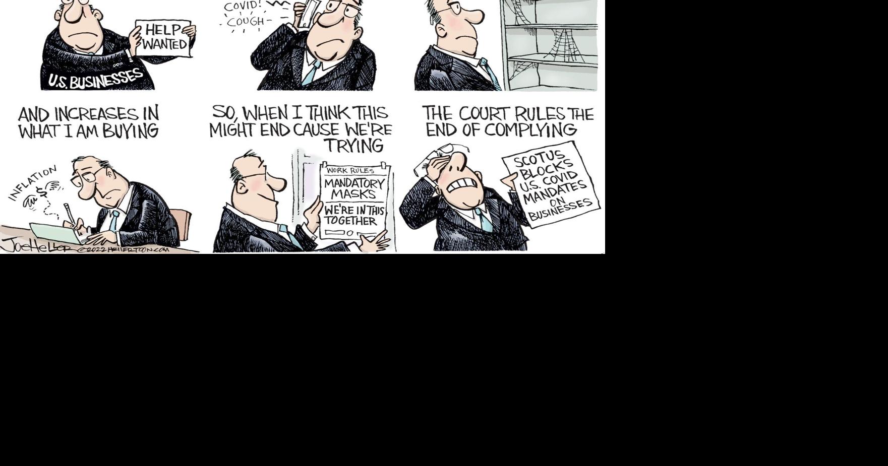 Editorial cartoon SCOTUS on COVID | Opinion | hastingsstargazette.com