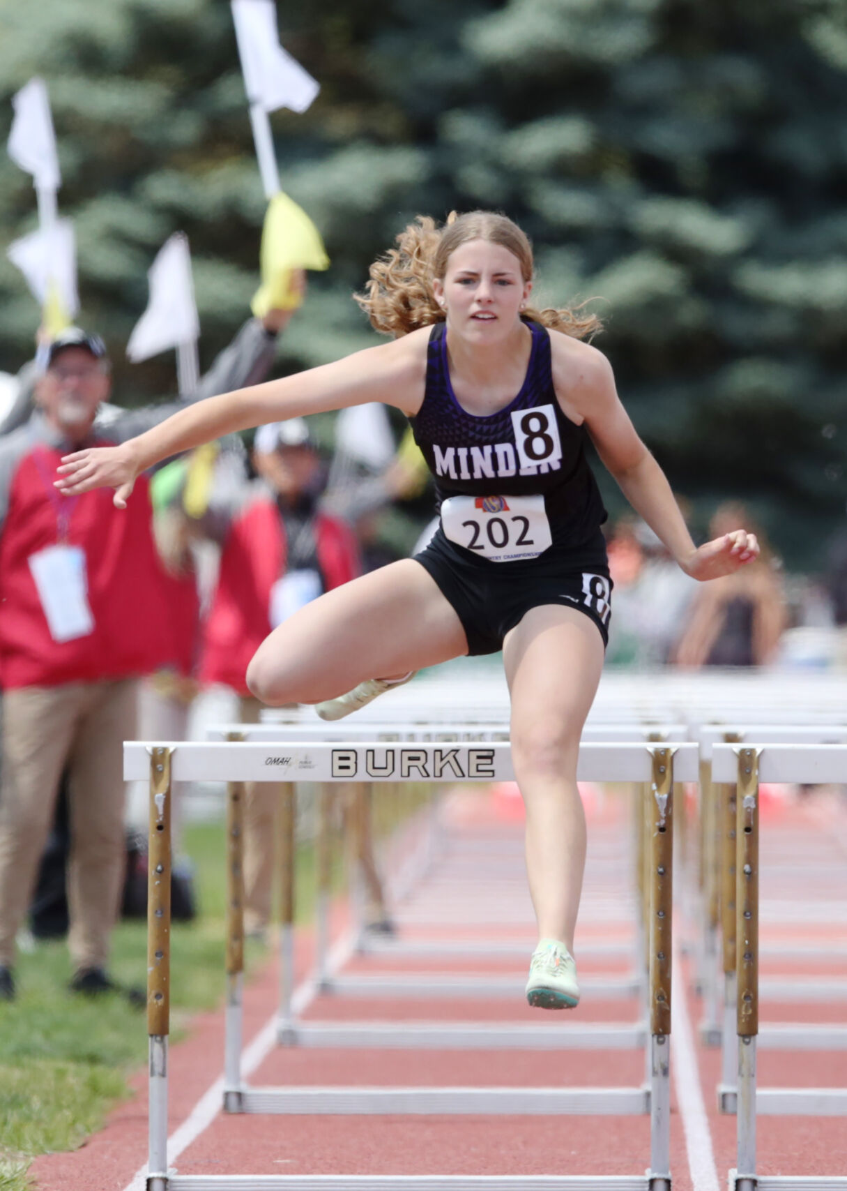 Class B notebook: Minden's Land, Starkey go out together in high jump ...