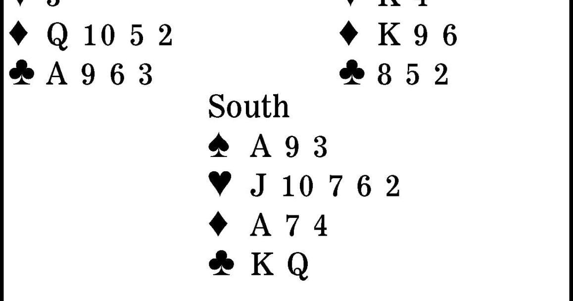 Bridge: Do you. finesse or play high? | | hastingstribune.com