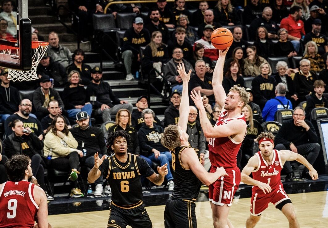 No. 9 Nebraska men's basketball upset by Iowa in Carver-Hawkeye Arena ...