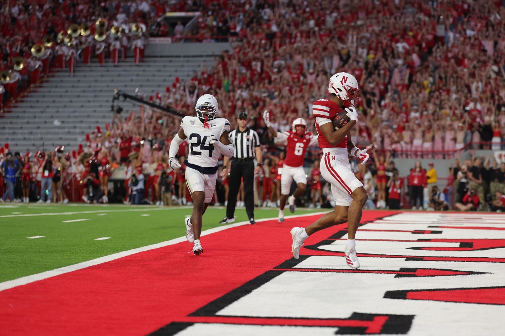 Nebraska WR Quinn Clark honors dad after scoring first touchdown vs ...