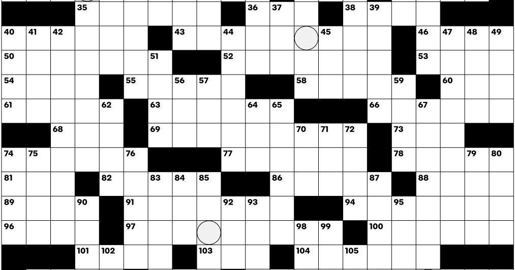 New York Times crossword puzzle | | hastingstribune.com