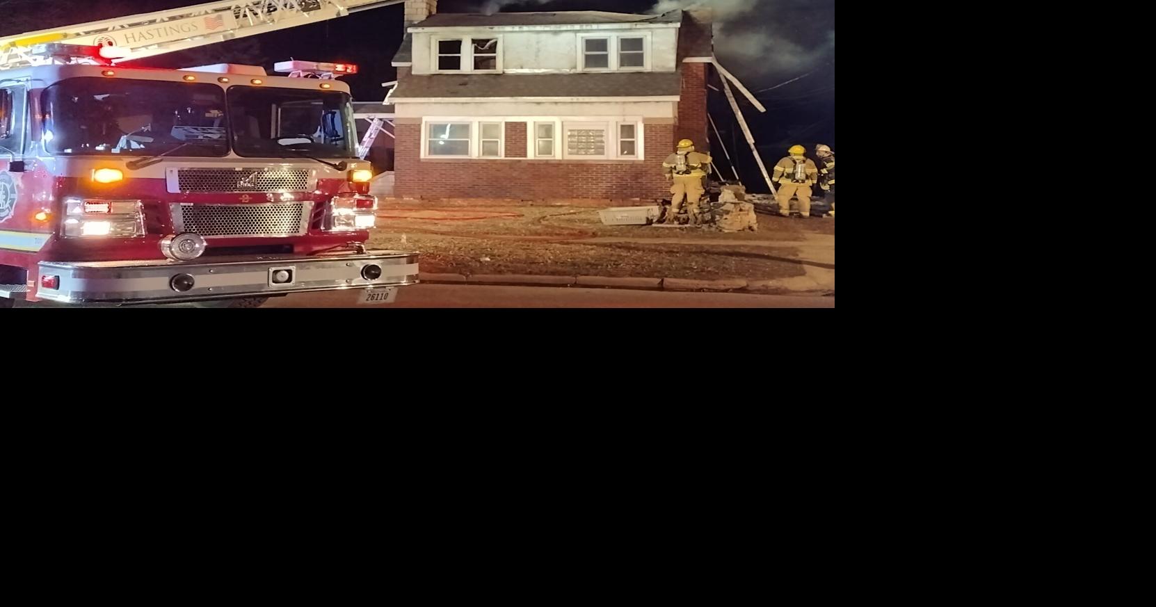 Firefighters extinguish house fire on East Second Street in Hastings ...