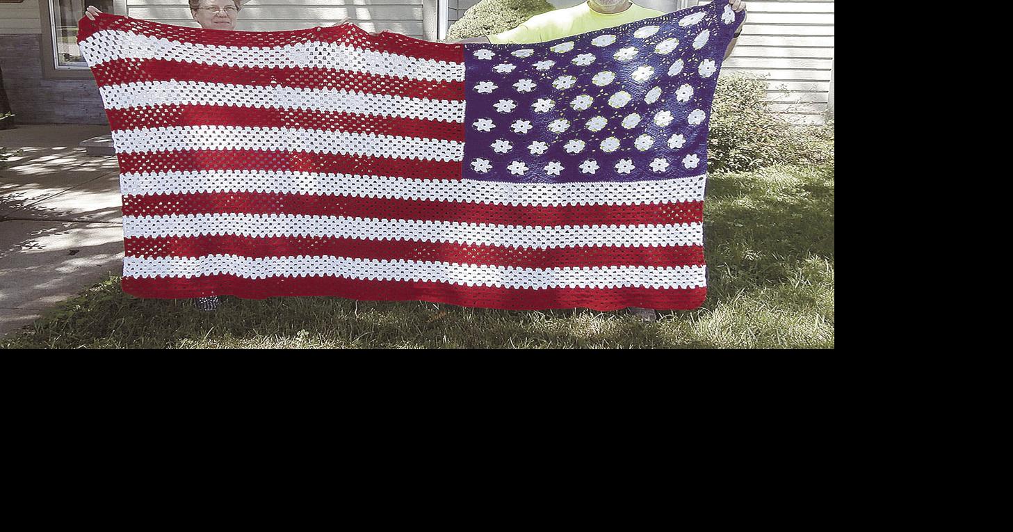 Crocheted flags Superior man’s new creations | Local News ...