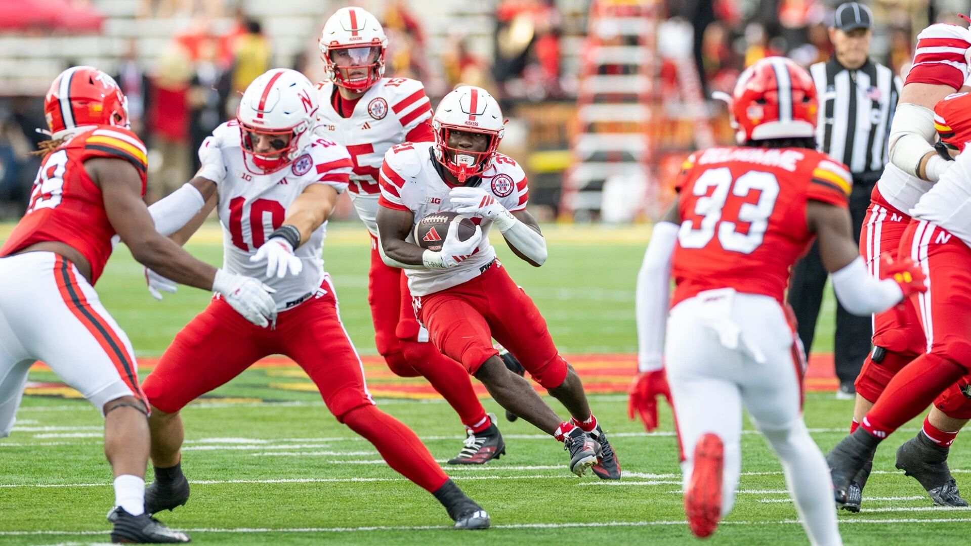 On heels of career day, Nebraska RB Emmett Johnson set to return home ...