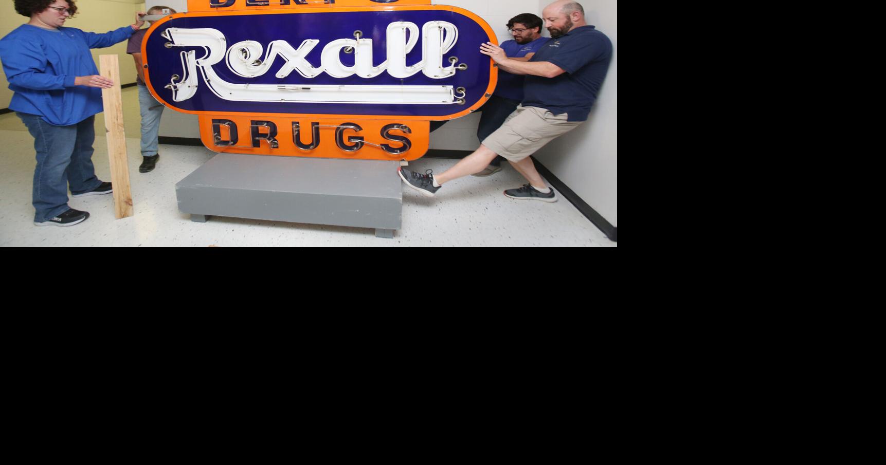 Neon Bert's Rexall Drugs sign finds new home at Hastings Museum | News ...