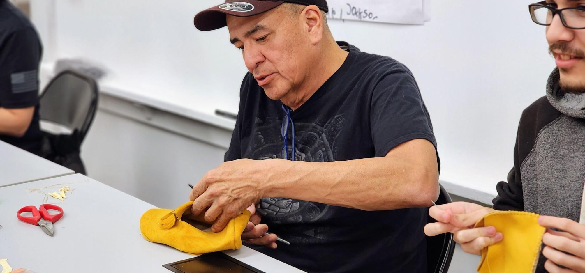 Moccasin-making class reconnects Native Americans to their tribal roots ...