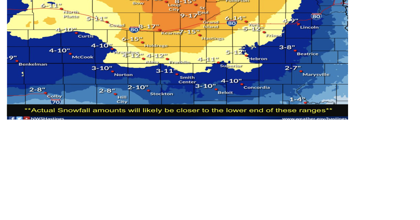 National Weather Service issues blizzard warning for Hastings area on ...