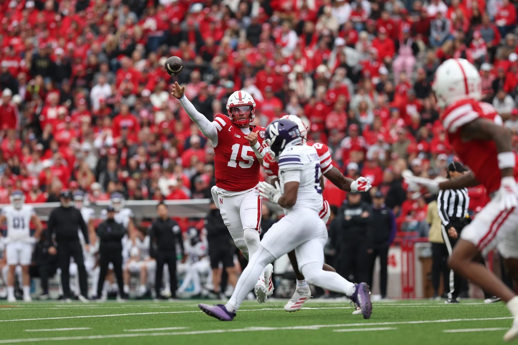 Nebraska QB Dylan Raiola out for remainder of season after injury in ...