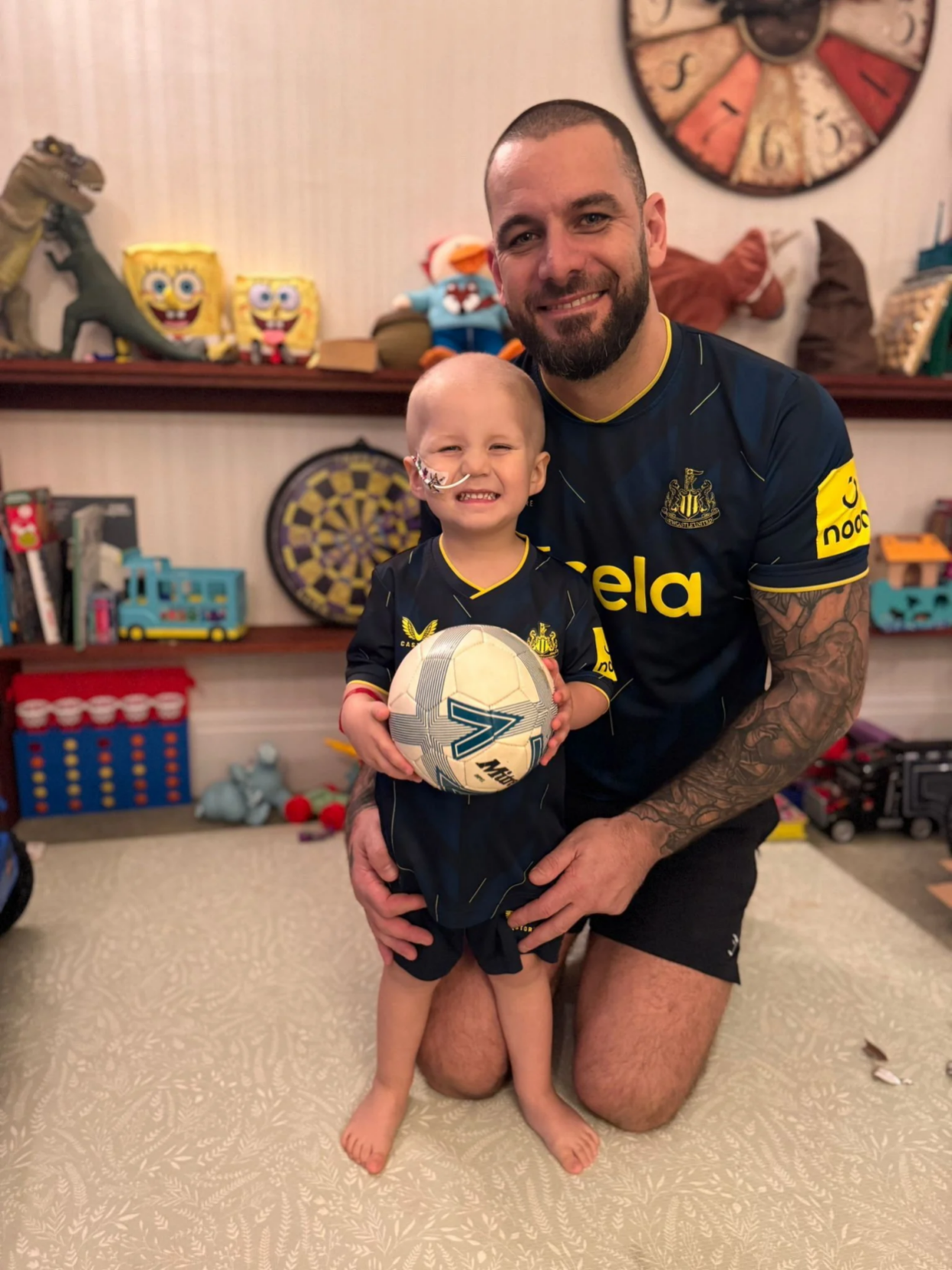 Toddler diagnosed with rare cancer after mom spots chest turning blue ...