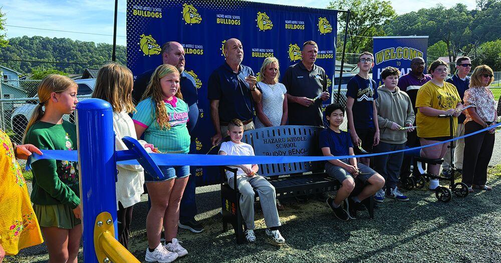 Hazard Middle School unveils ‘Buddy Bench’ to foster friendship and ...